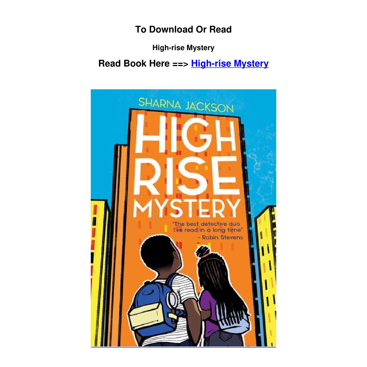 pdf DOWNLOAD High rise Mystery by Sharna Jackson.pdf | DocDroid