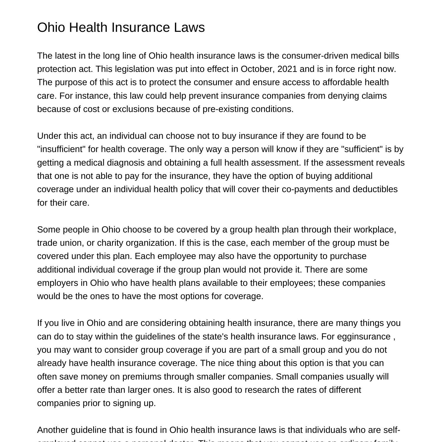 Ohio Health Insurance Lawsjtslw.pdf.pdf | DocDroid