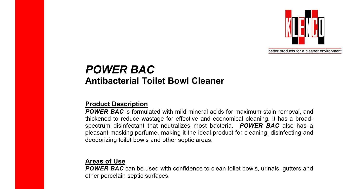 POWER BAC - Antibacterial Toilet Bowl Cleaner.pdf | DocDroid