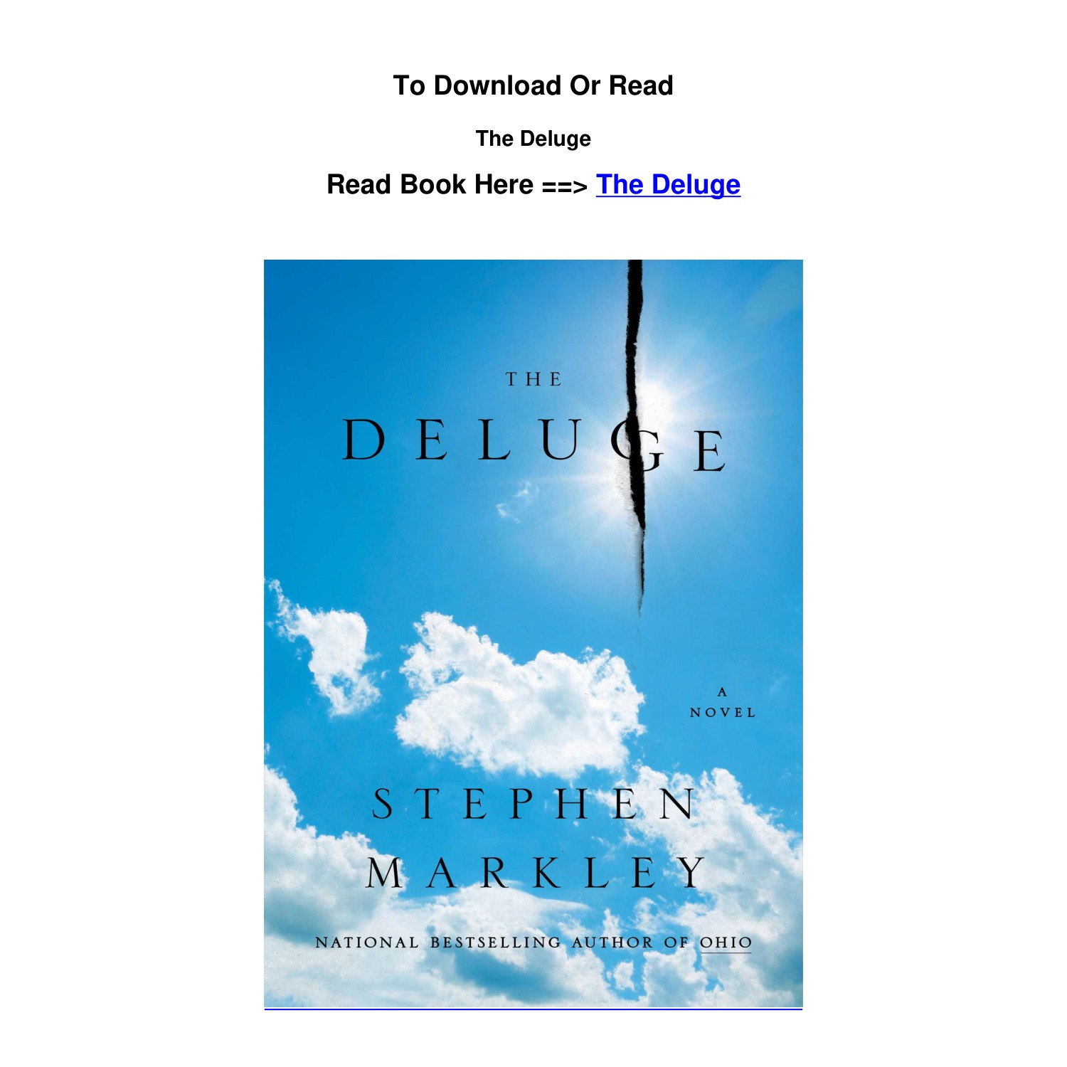 EPub DOWNLOAD The Deluge BY Stephen Markley.pdf | DocDroid