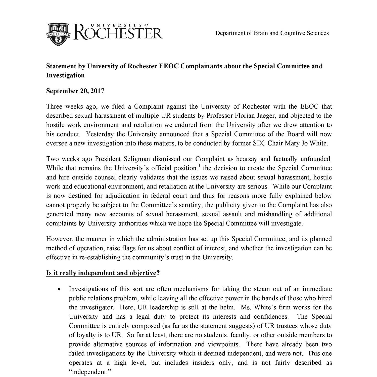 2017-09-20 Statement by UR EEOC Complainants about the Special ...