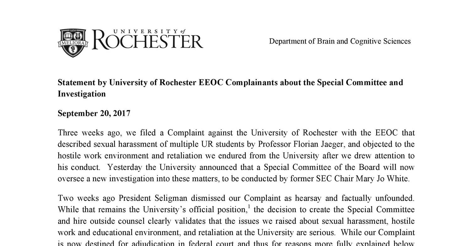 2017-09-20 Statement by UR EEOC Complainants about the Special ...