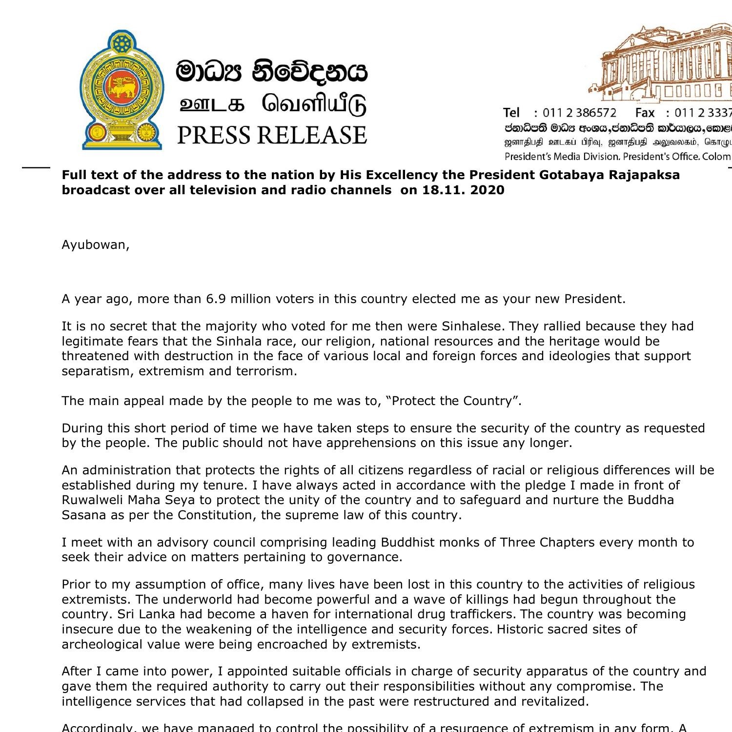 President's special Address - Full Speech.pdf | DocDroid