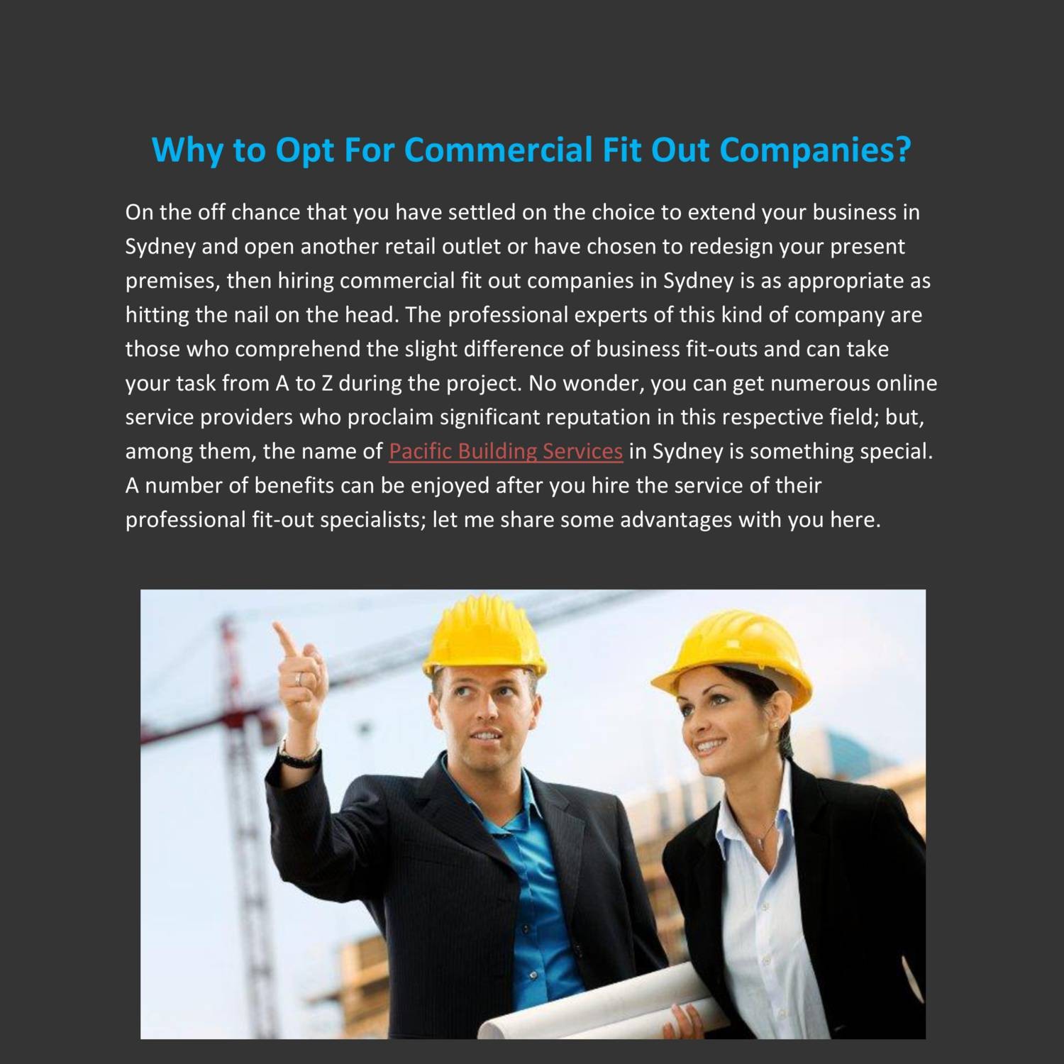 Why to Opt For Commercial Fit Out Companies.docx | DocDroid