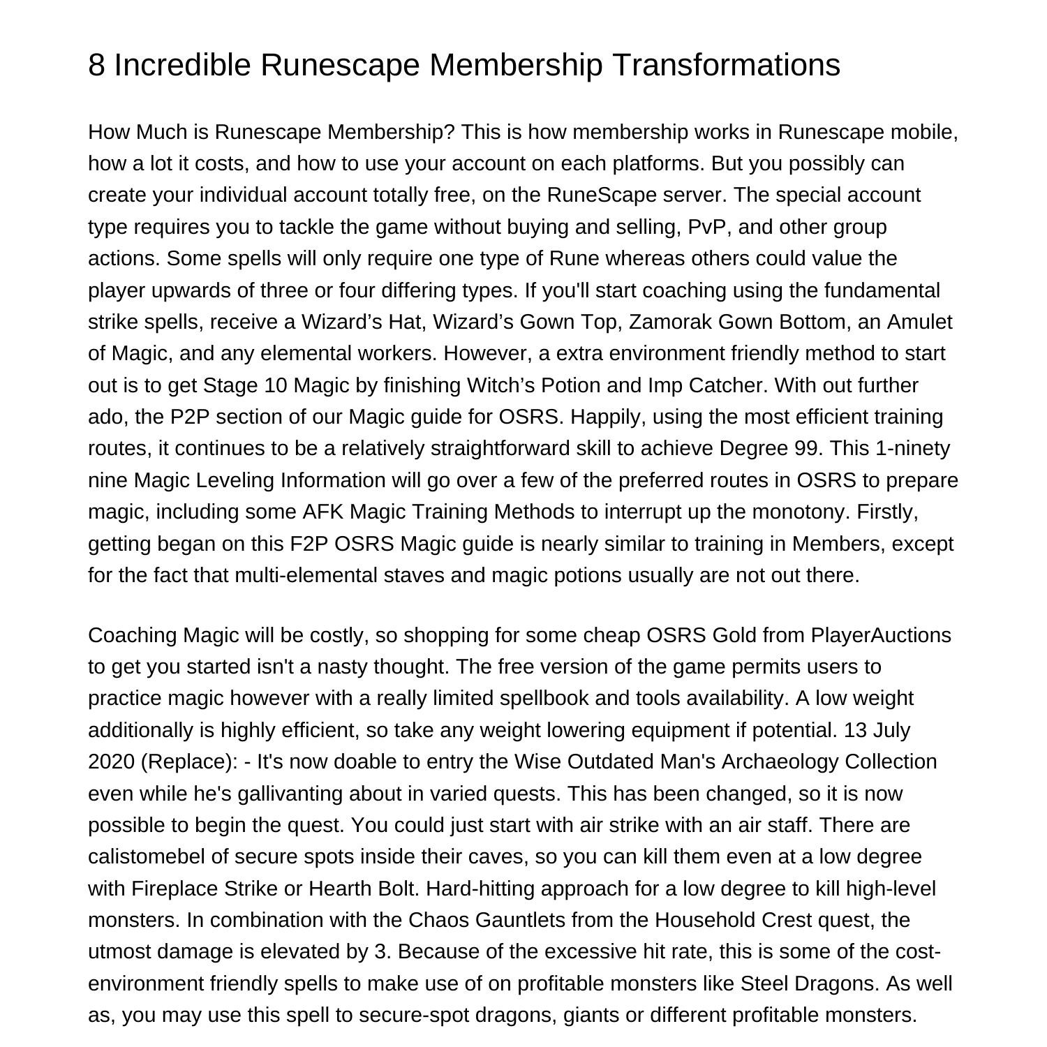 Four Unbelievable Runescape Membership Transformationskfceh.pdf.pdf ...