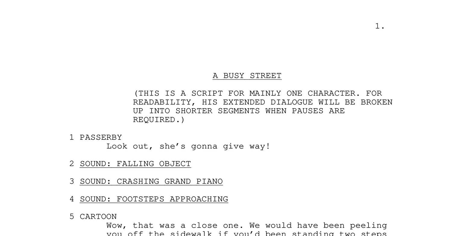 Script Cartoon Land.pdf | DocDroid