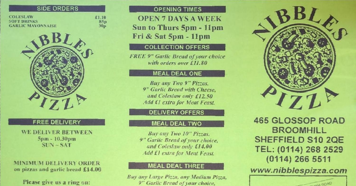 Nibbles Pizza Menu.pdf | DocDroid