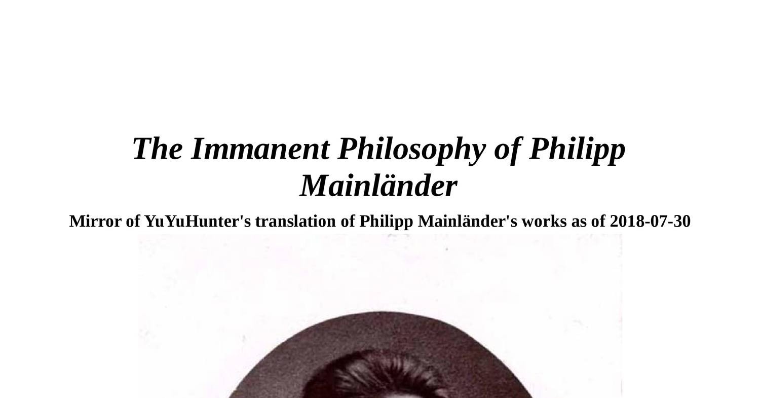 Mainlander Philosophy of Redenption.odt | DocDroid