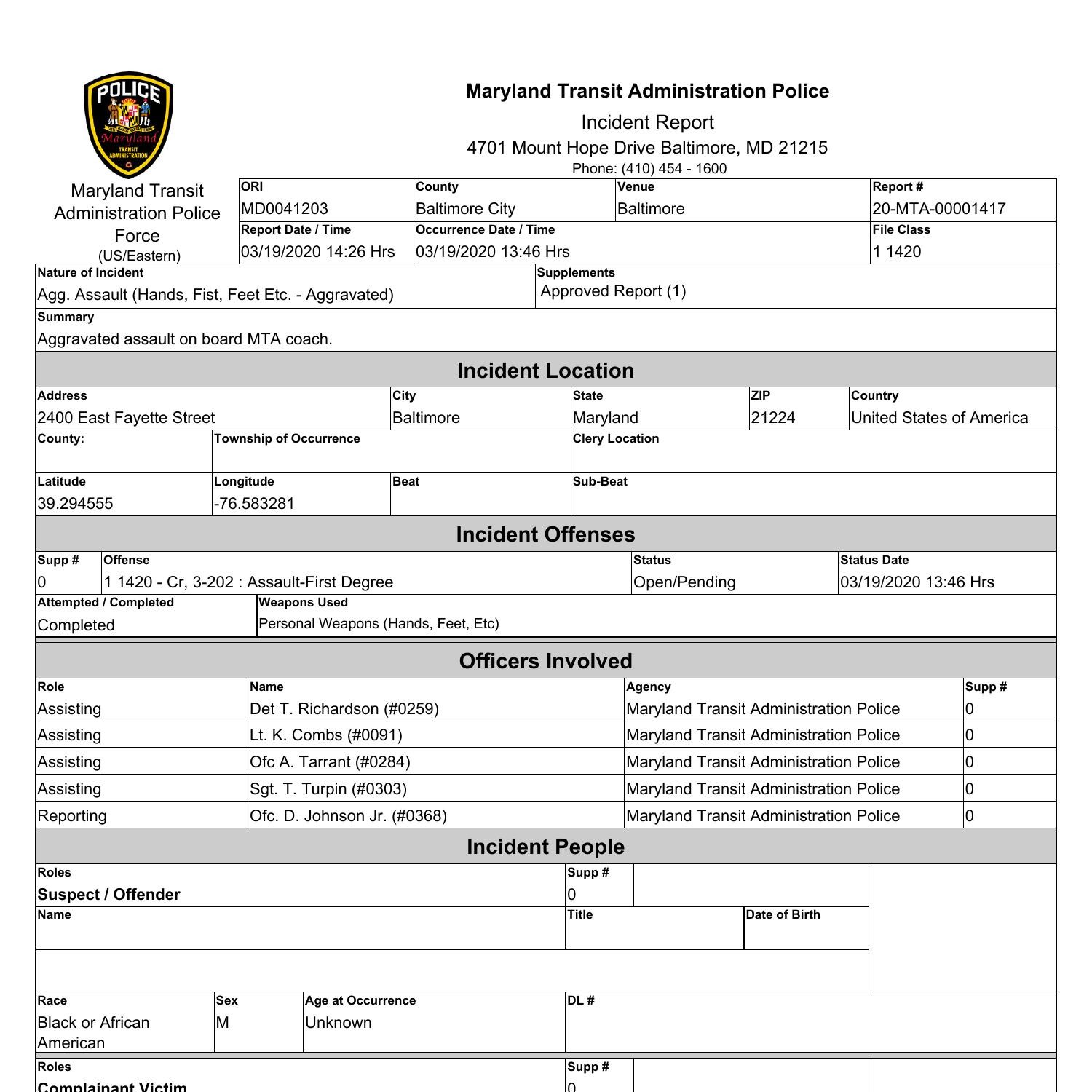 MTA ASSAULT INCIDENT REPORT.pdf | DocDroid