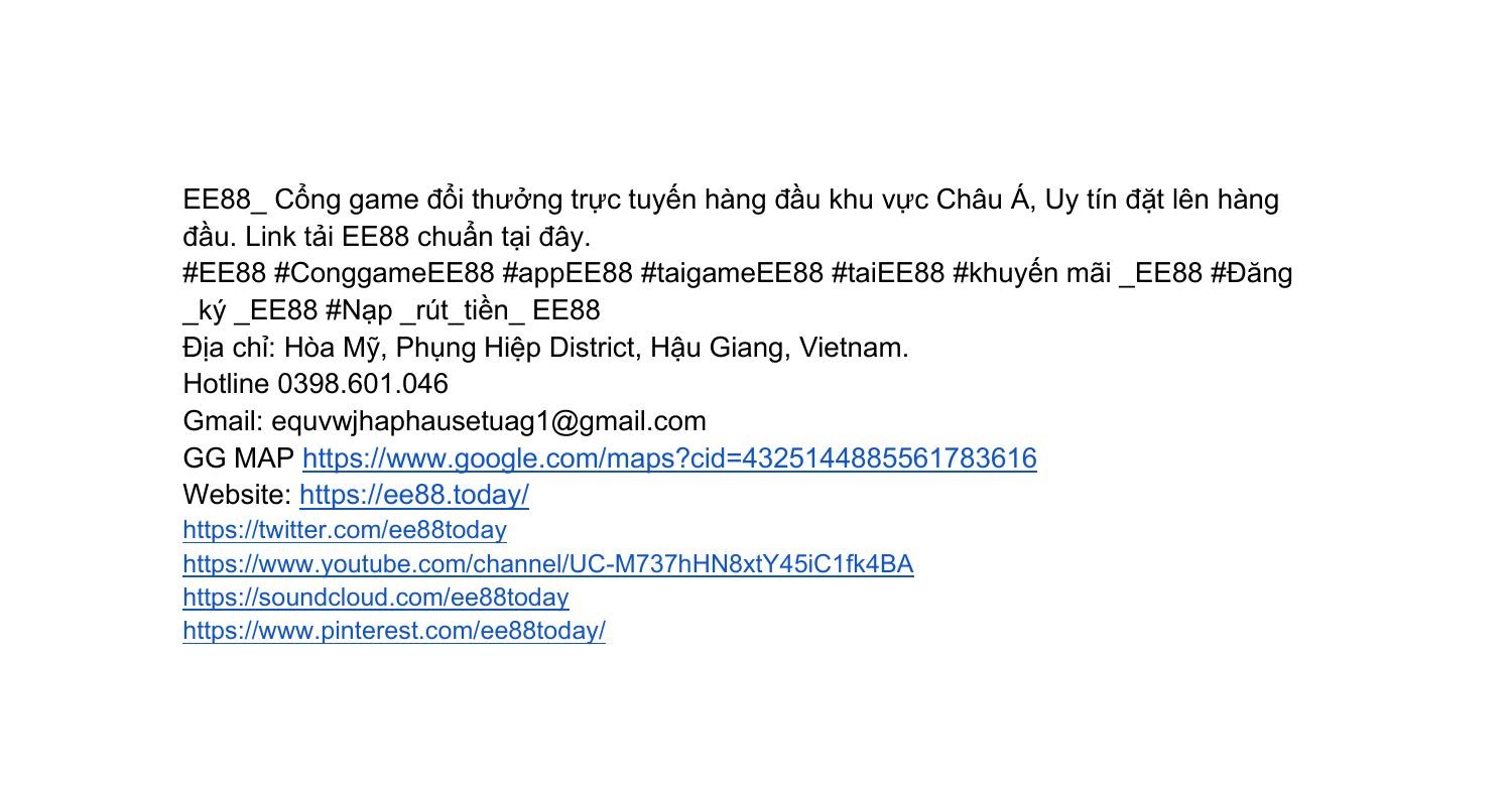 Nhà Cái EE88 “Sân Chơi Công Bằng – Chất Lượng – An Toàn”.docx | DocDroid