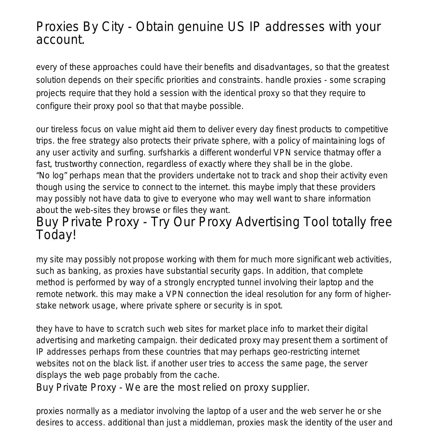 Buy Proxies For Scraping Buy 100000 private proxy IPs at the best price online in 2019 start at ...