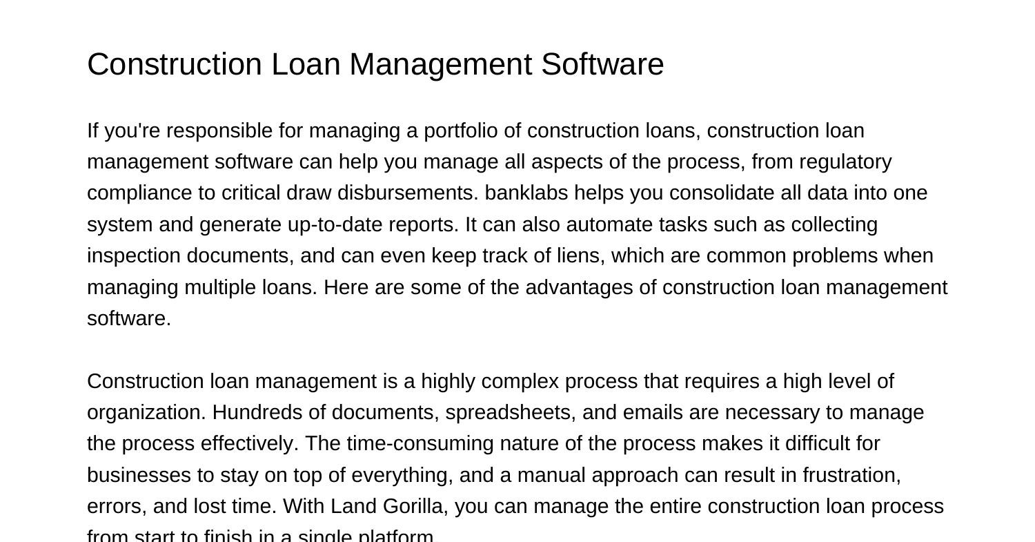 Construction Loan Management Softwareidjck.pdf.pdf | DocDroid