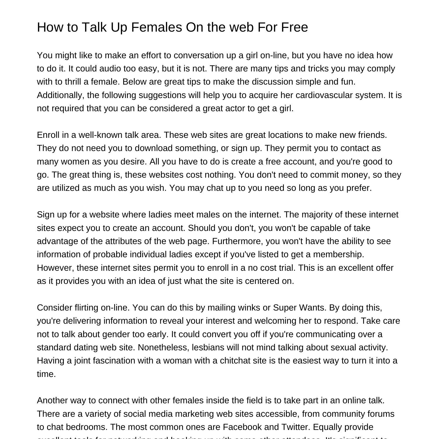 How to Chat Up Girls Online Totally Freevjsct.pdf.pdf | DocDroid