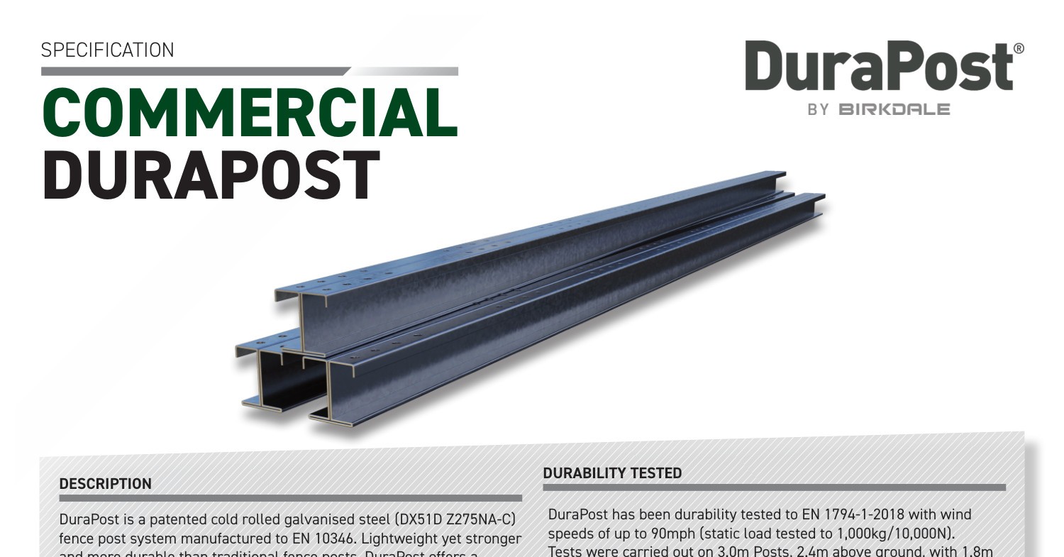 B8132401_Commercial+DuraPost+Specification+Sheet.pdf | DocDroid