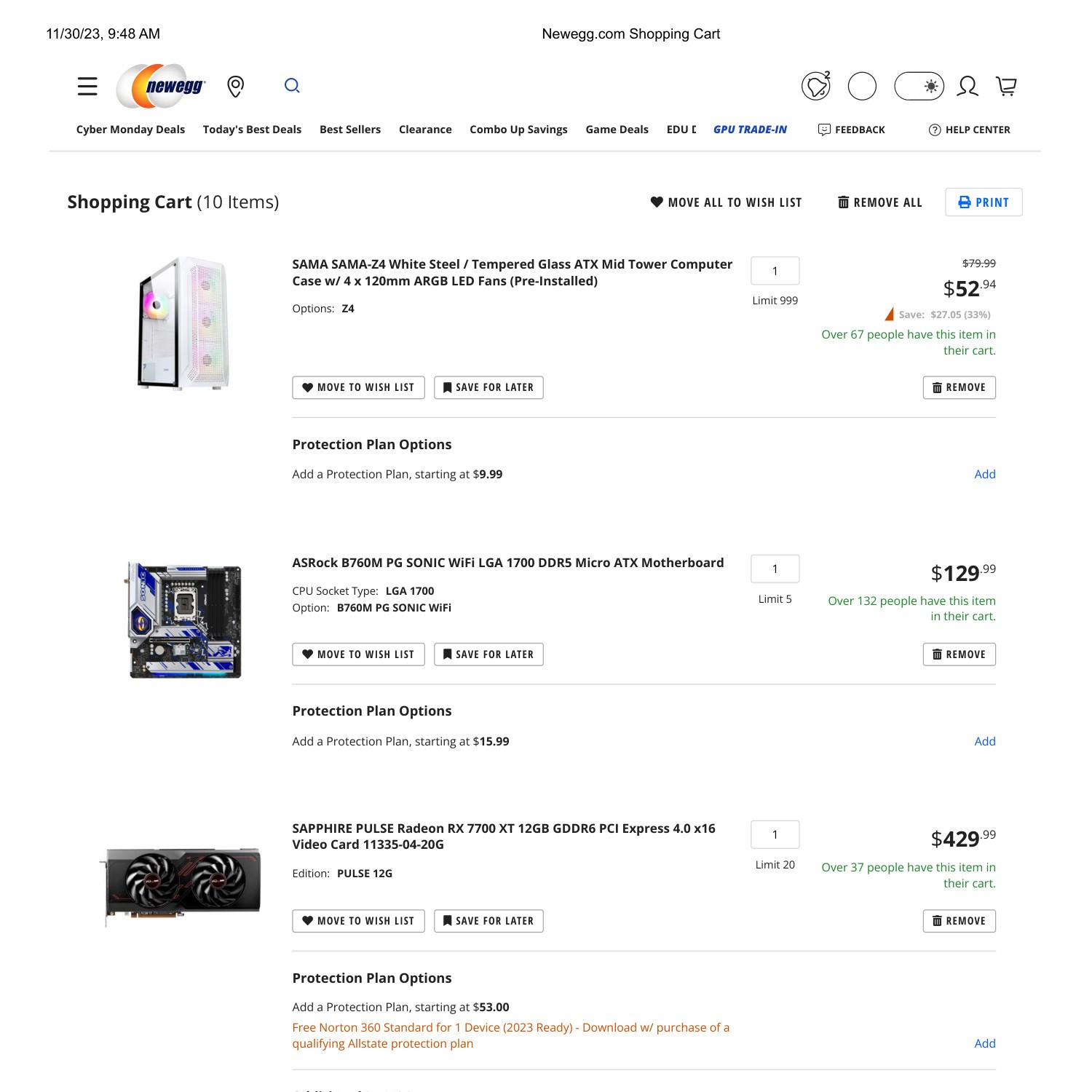 Newegg.com Shopping Cart.pdf | DocDroid