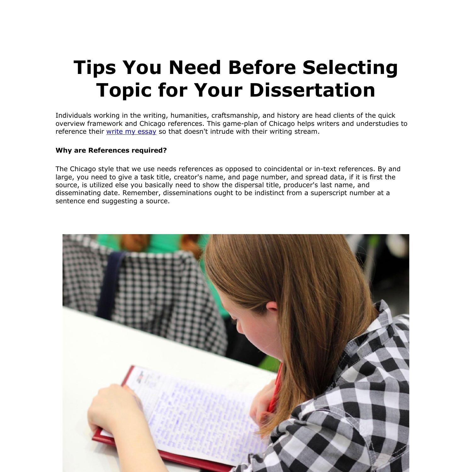 Tips You Need Before Selecting Topic for Your Dissertation.pdf | DocDroid