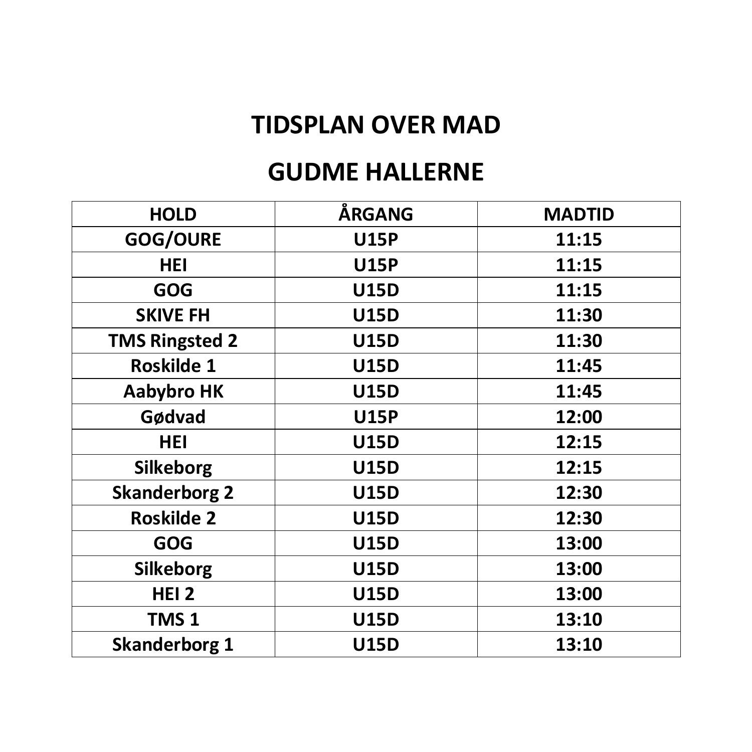 TIDSPLAN OVER MAD.pdf | DocDroid