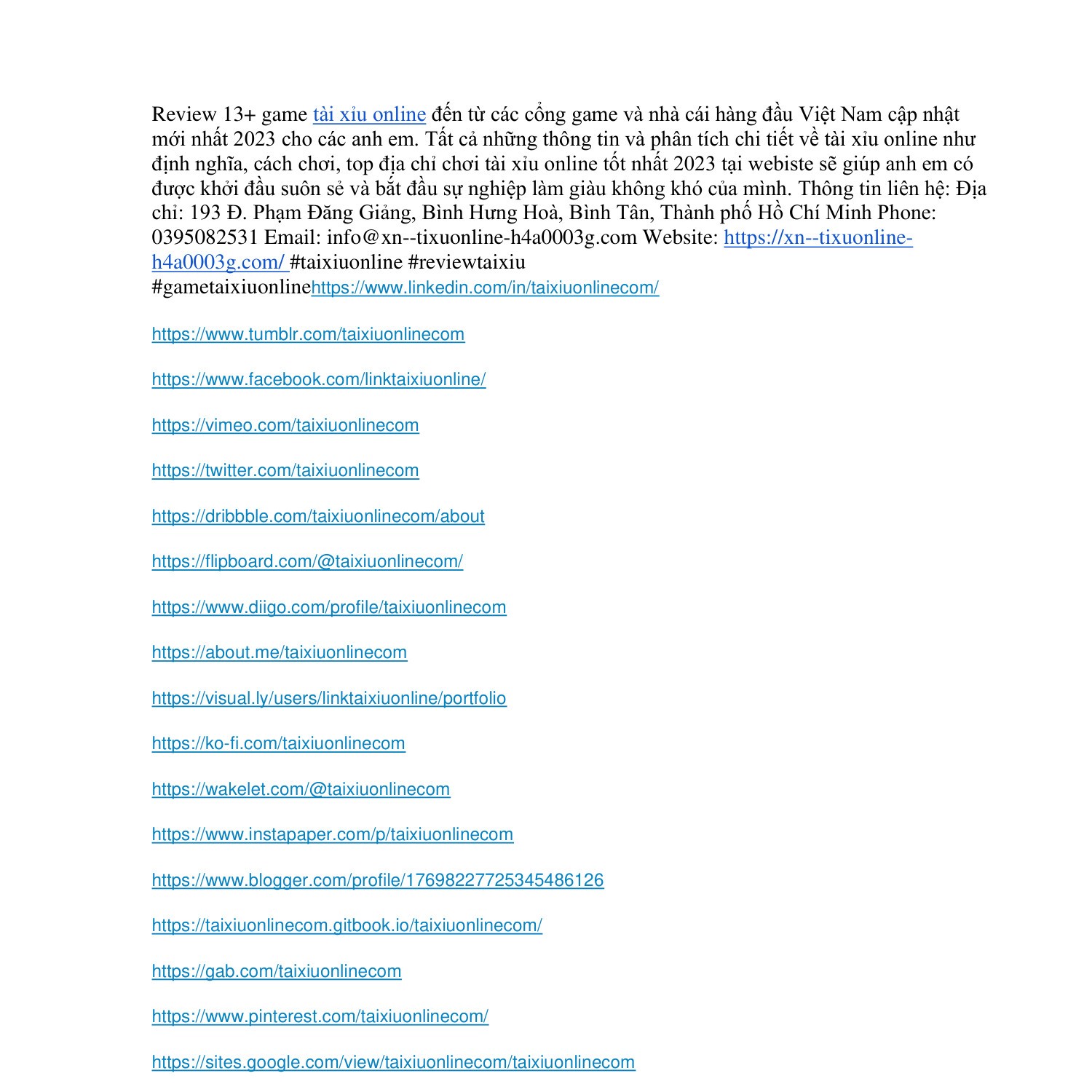 taixiuonlinecom.docx | DocDroid