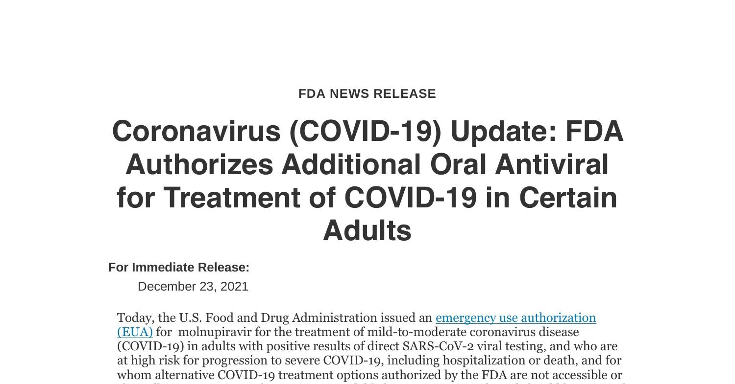 FDA NEWS RELEASE.docx | DocDroid