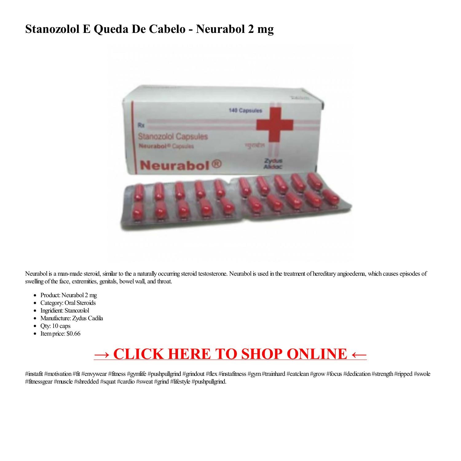 Stanozolol E Queda De Cabelo - Neurabol 2 mg 10 caps -html.pdf | DocDroid
