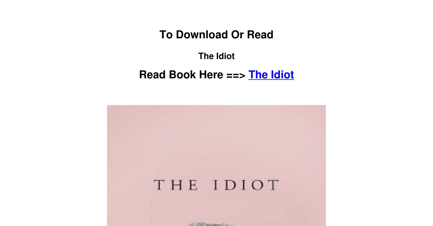 EPub Download The Idiot by Elif Batuman.pdf | DocDroid