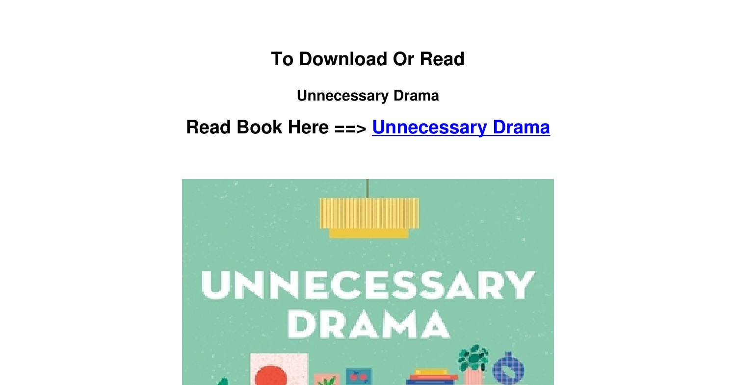 EPUB DOWNLOAD Unnecessary Drama BY Nina Kenwood.pdf | DocDroid