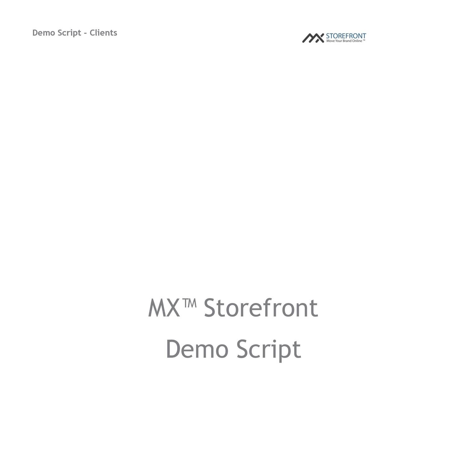 Demo Script.pdf | DocDroid