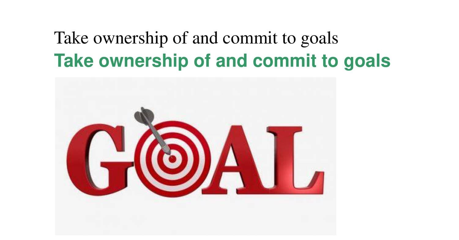 Take ownership of and commit to goals.pdf | DocDroid