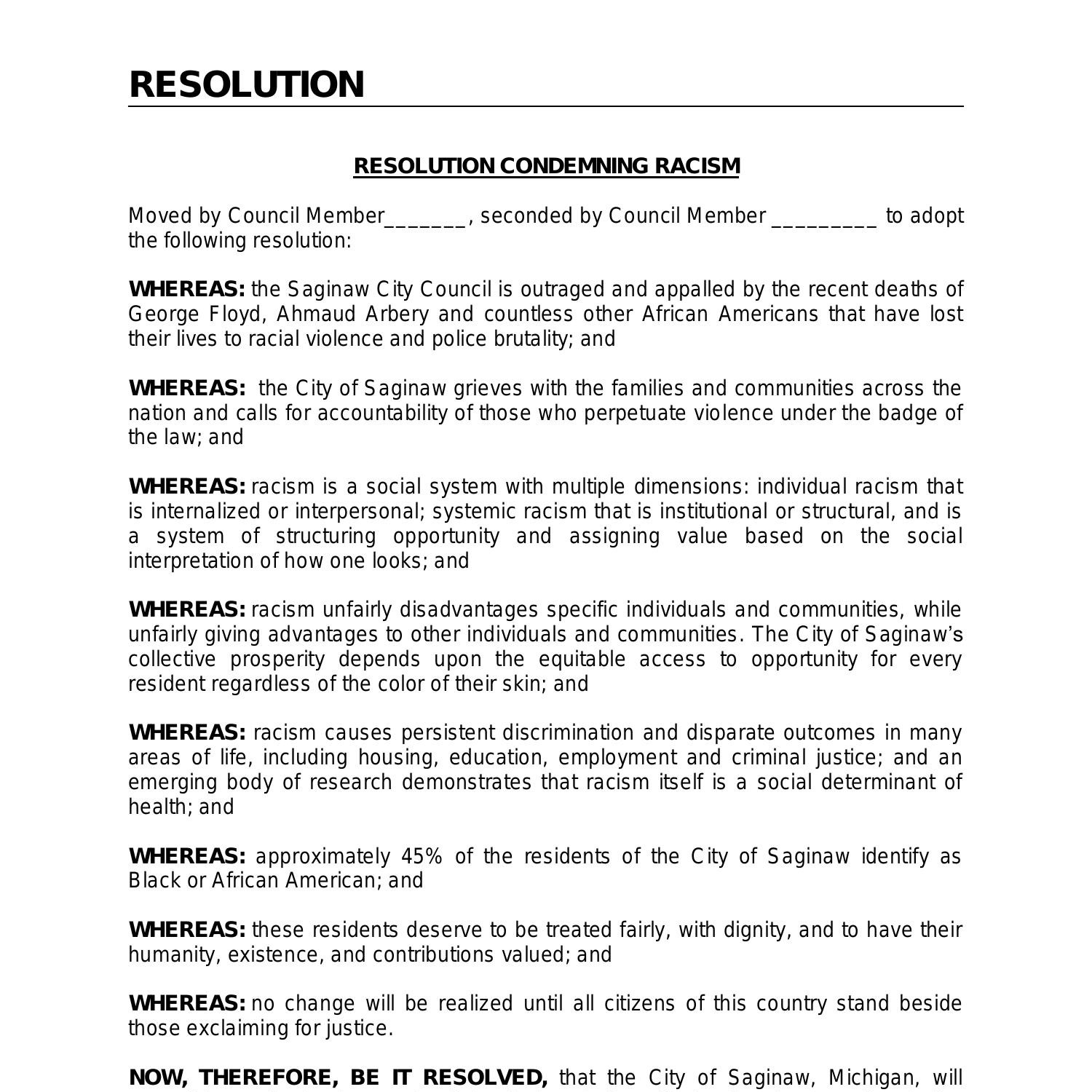 Racism Resolution.pdf | DocDroid
