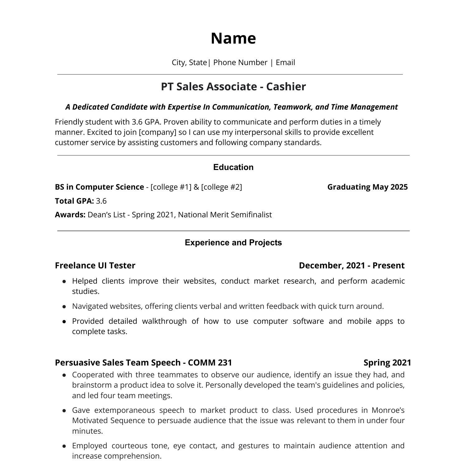 Censored Version of Official Resume for Retail Stores.pdf | DocDroid