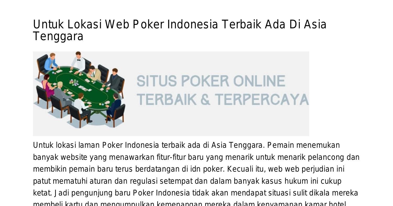 Untuk Lokasi Laman Poker Indonesia Terbaik Ada Di Asia Tenggaraloydn.pdf.pdf | DocDroid