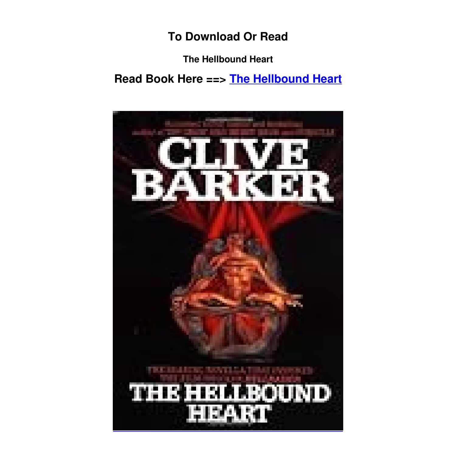 EPUB DOWNLOAD The Hellbound Heart BY Clive Barker.pdf | DocDroid