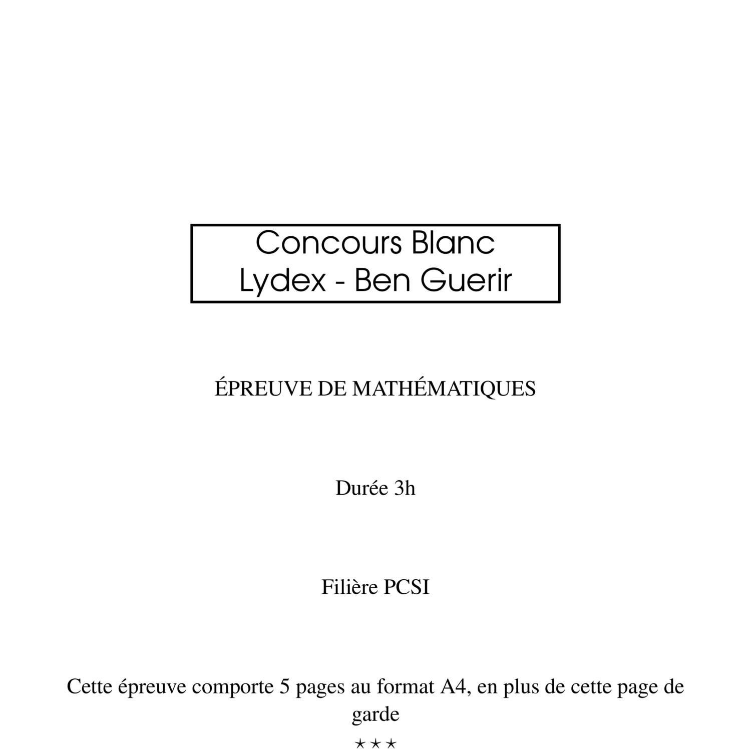 Concours blanc - Séries numériques.pdf | DocDroid