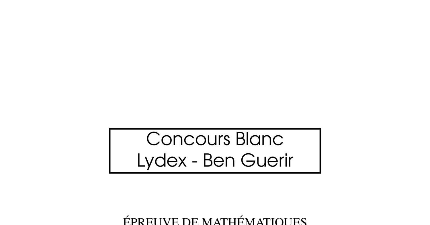 Concours blanc - Séries numériques.pdf | DocDroid