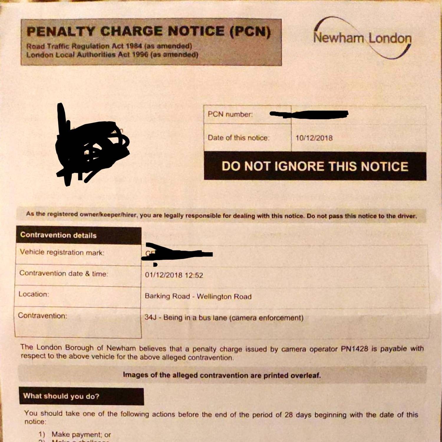 Newham Bus Lane PCN multiple 25022019.pdf | DocDroid