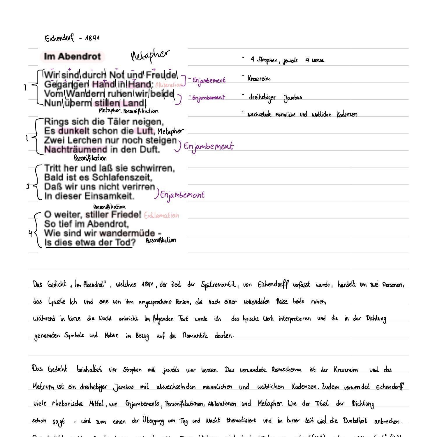 Gedichtinterpretation ‚Im Abendrot‘ — Eichendorff.pdf | DocDroid