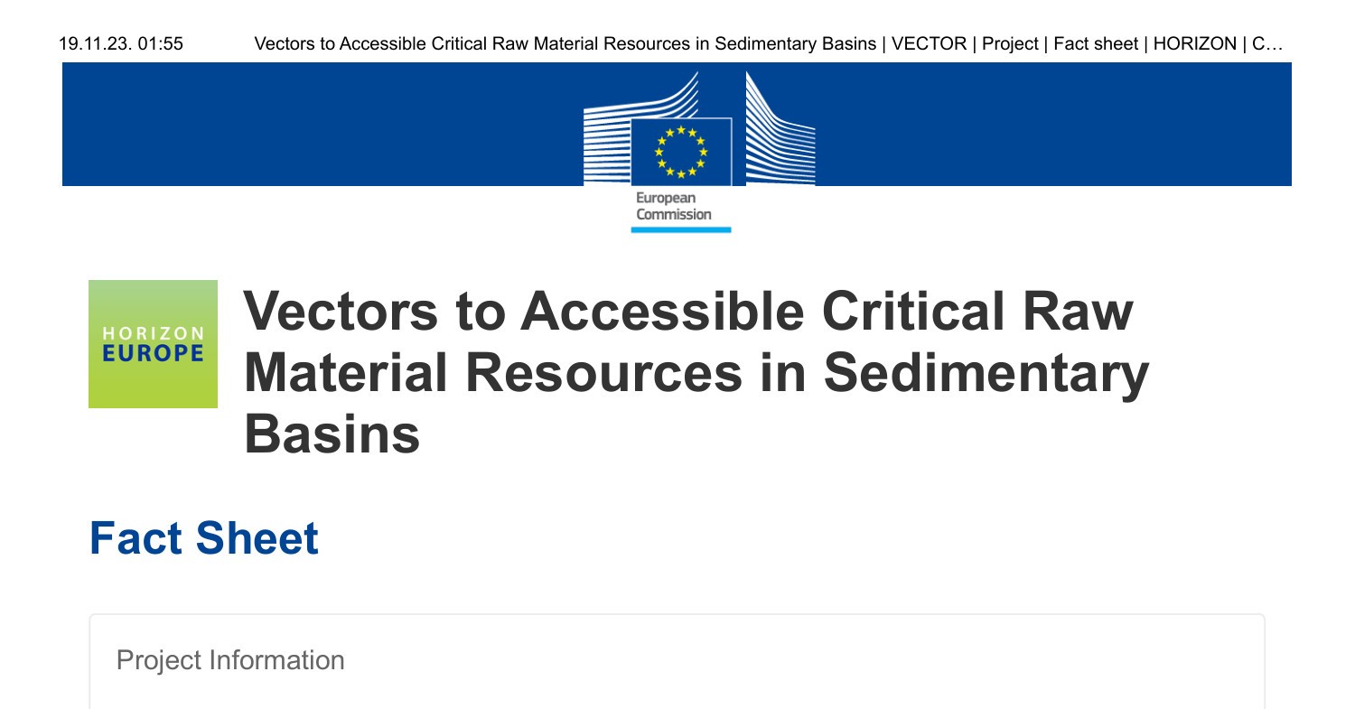 Vectors to Accessible Critical Raw Material Resources in Sedimentary ...