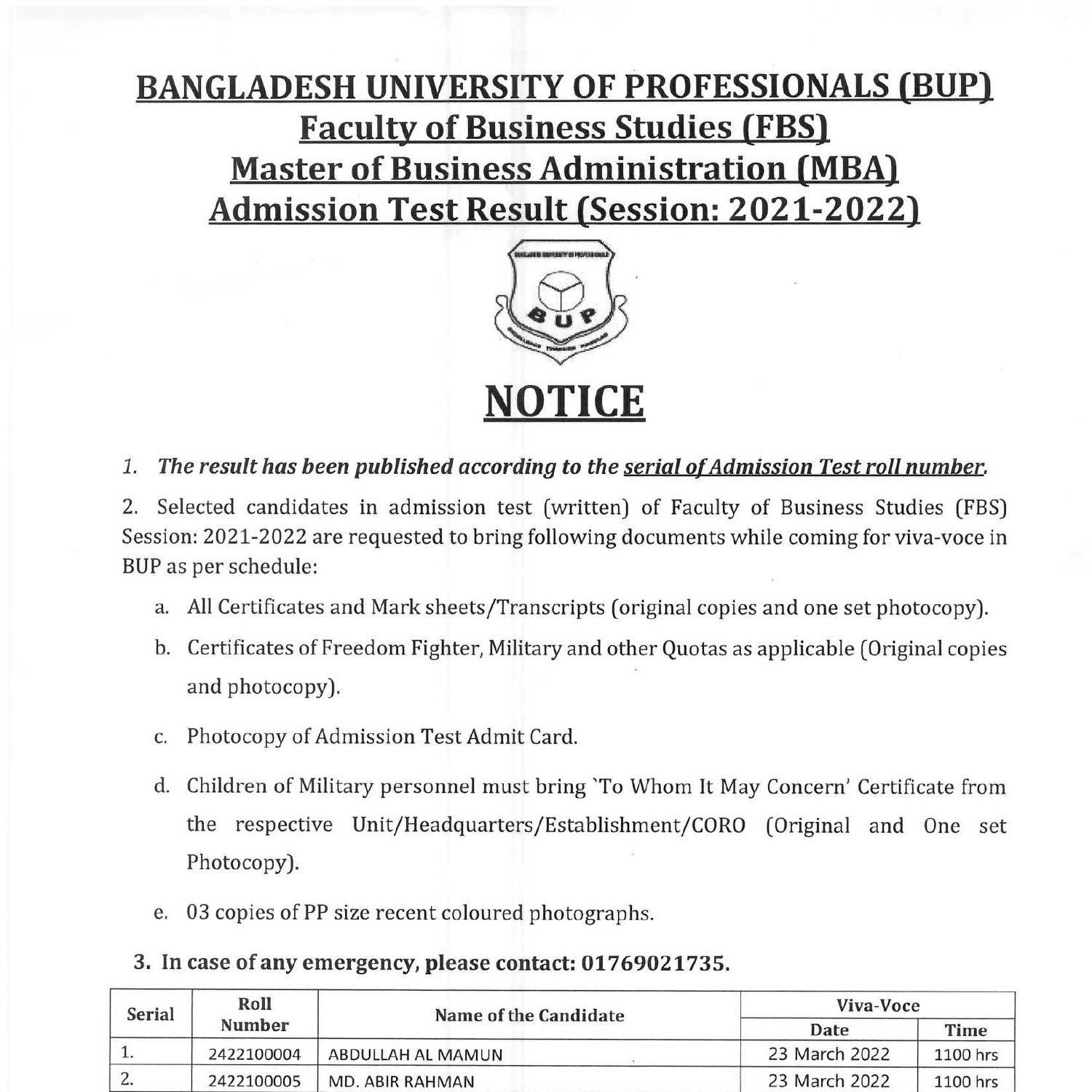 MBA Written Result 2022.pdf | DocDroid