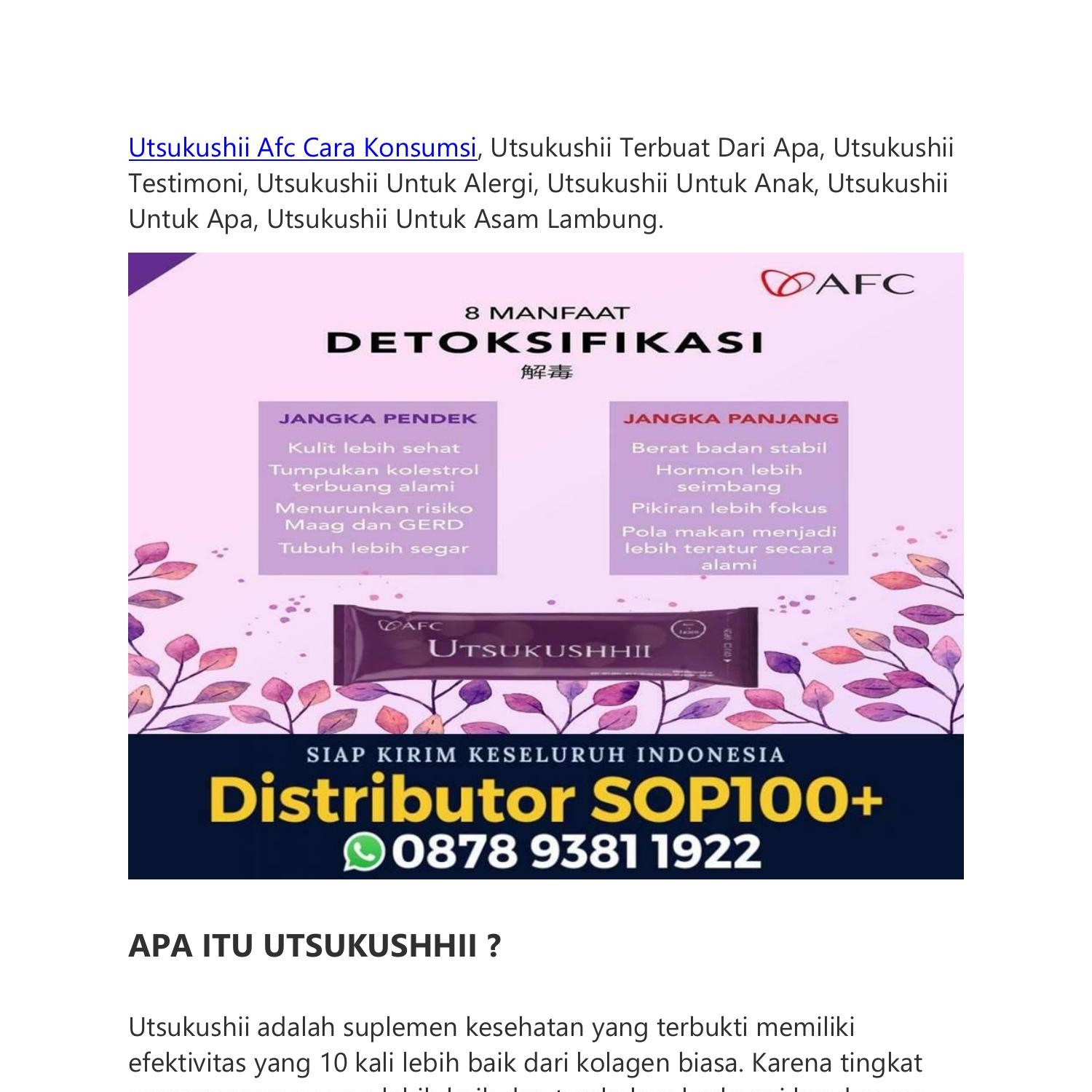 Utsukushii Afc Efek Samping.pdf | DocDroid