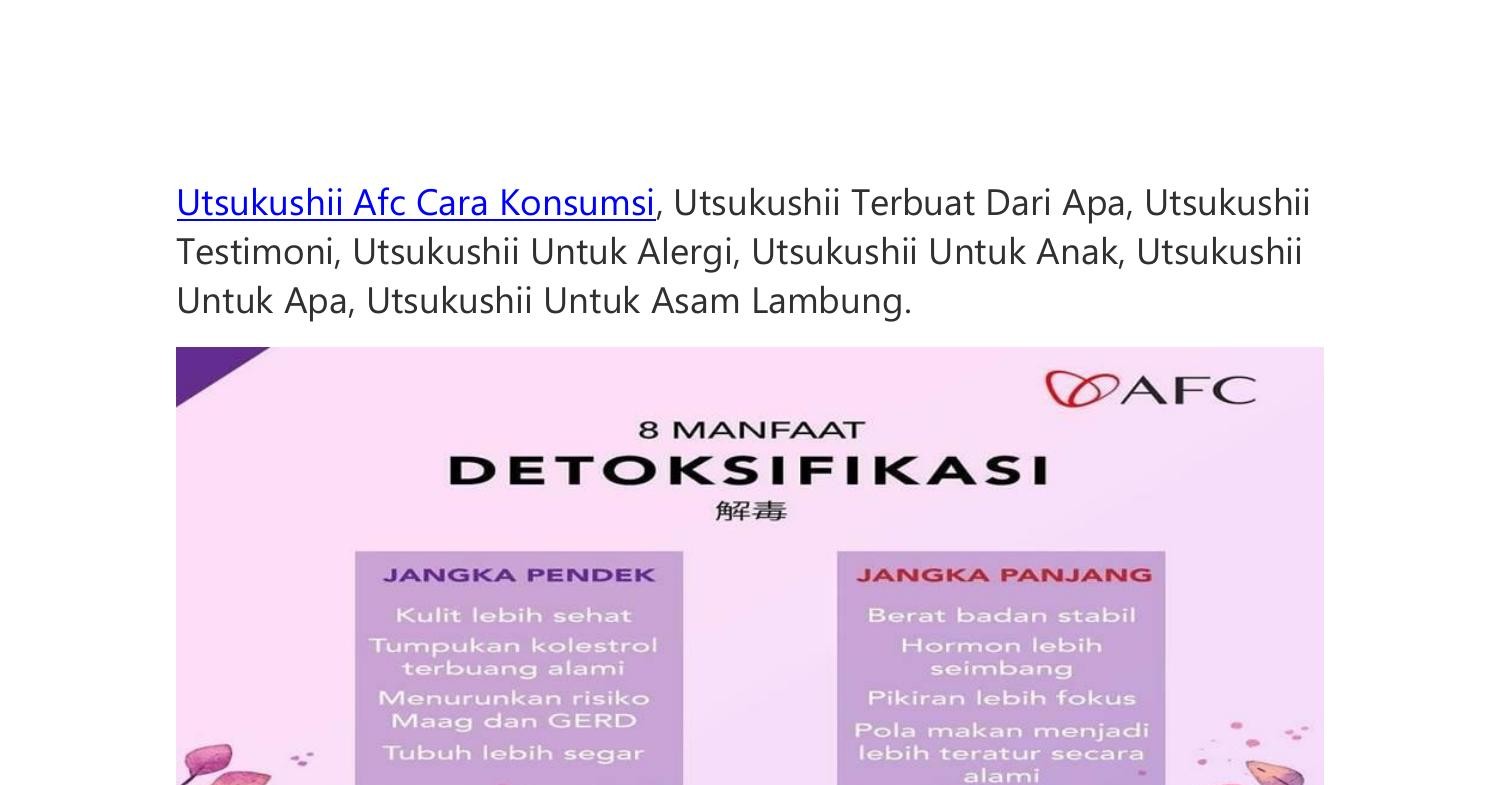Utsukushii Afc Efek Samping.pdf | DocDroid