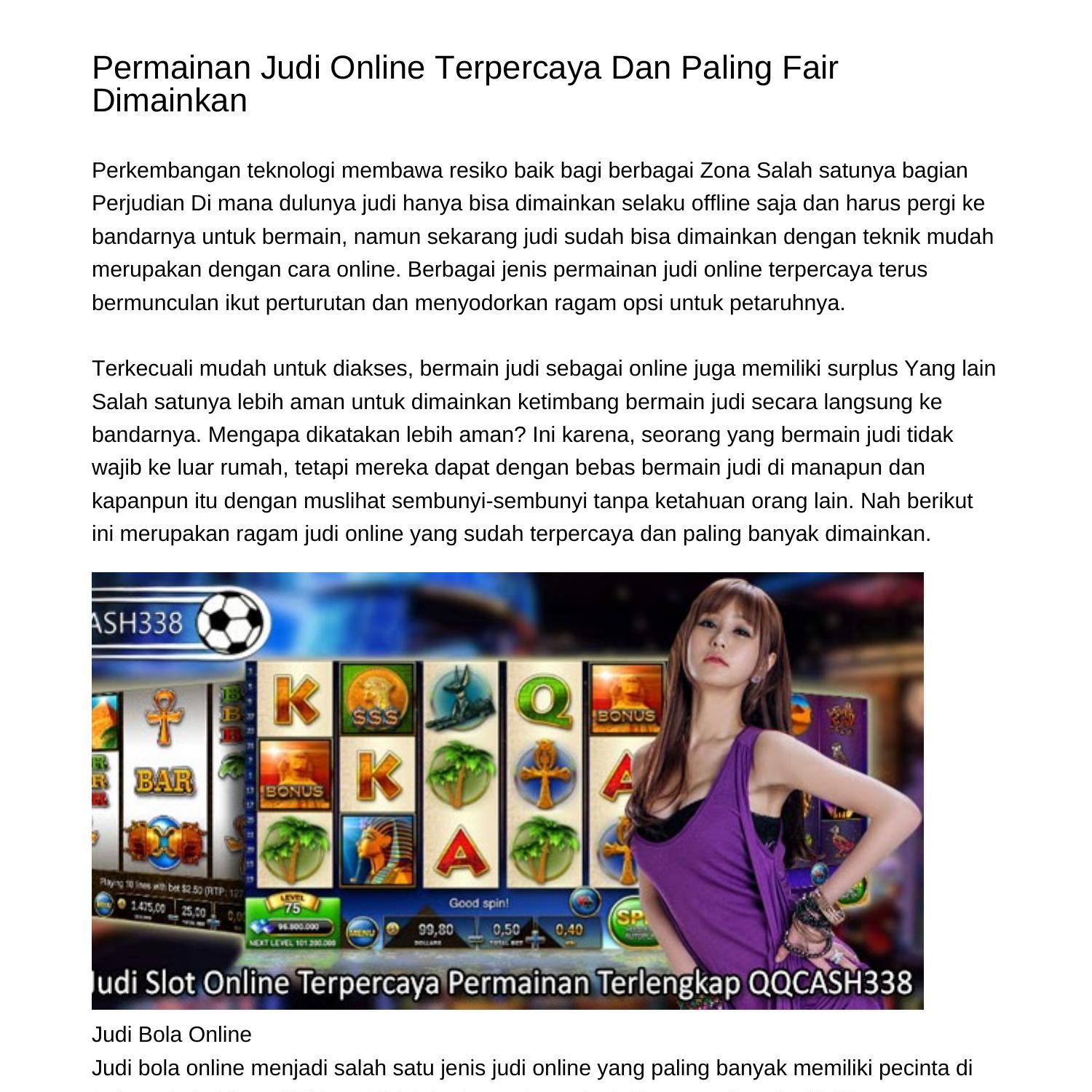 Permainan Judi Online Terpercaya Dan Paling Fair Dimainkanakmww.pdf.pdf | DocDroid