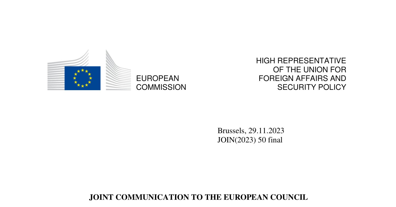 Joint Communication to the European Council - State of play of EU ...