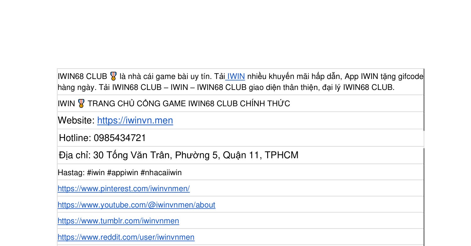 IWIN 🎖️ TRANG CHỦ CỔNG GAME IWIN68 CLUB CHÍNH THỨC.docx | DocDroid