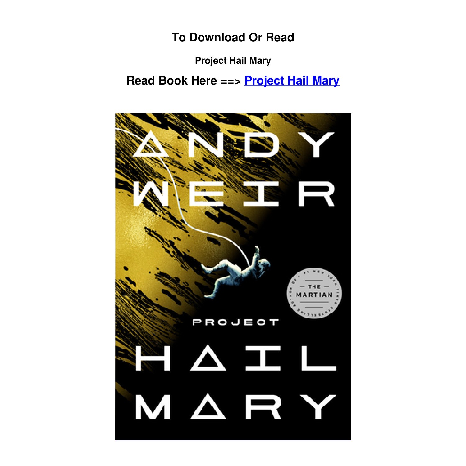 download ePub Project Hail Mary by Andy Weir.pdf | DocDroid