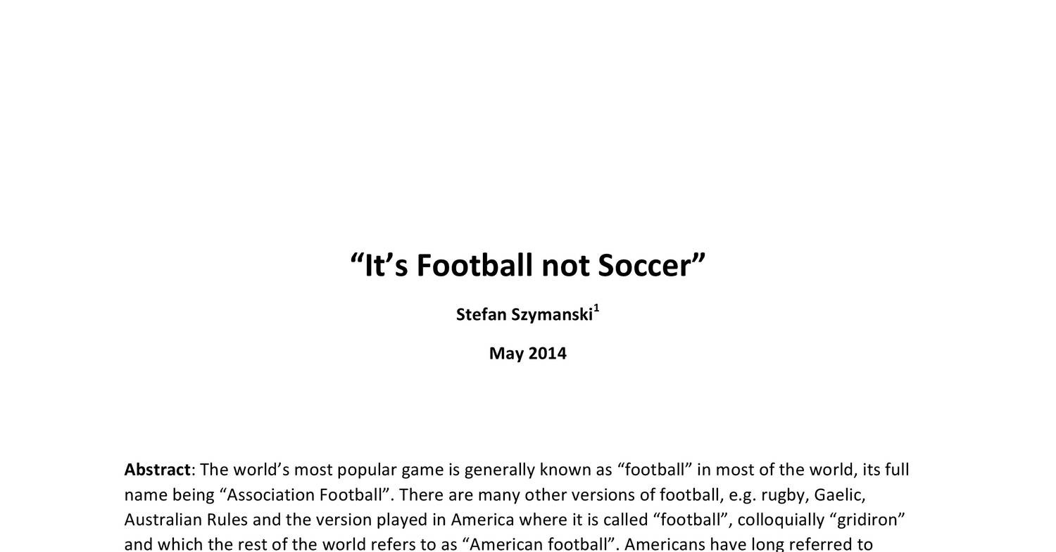 Its-football-not-soccer.pdf | DocDroid