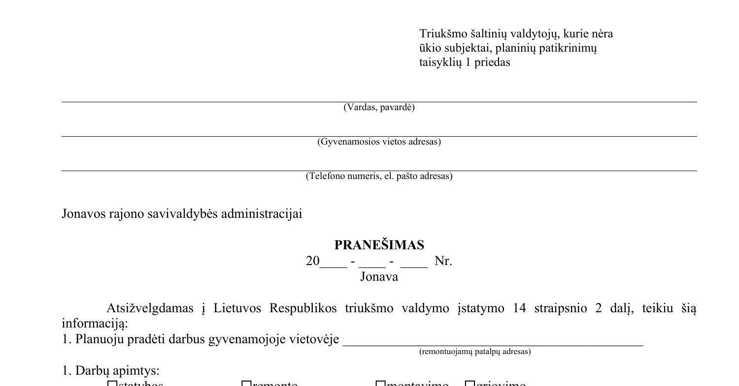 Pranesimo sablonas del remonto.docx | DocDroid