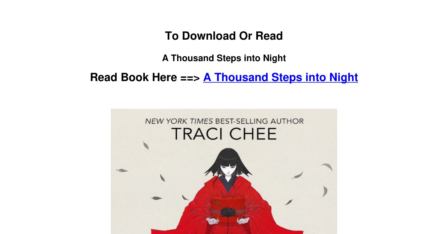 EPUB DOWNLOAD A Thousand Steps into Night By Traci Chee.pdf | DocDroid