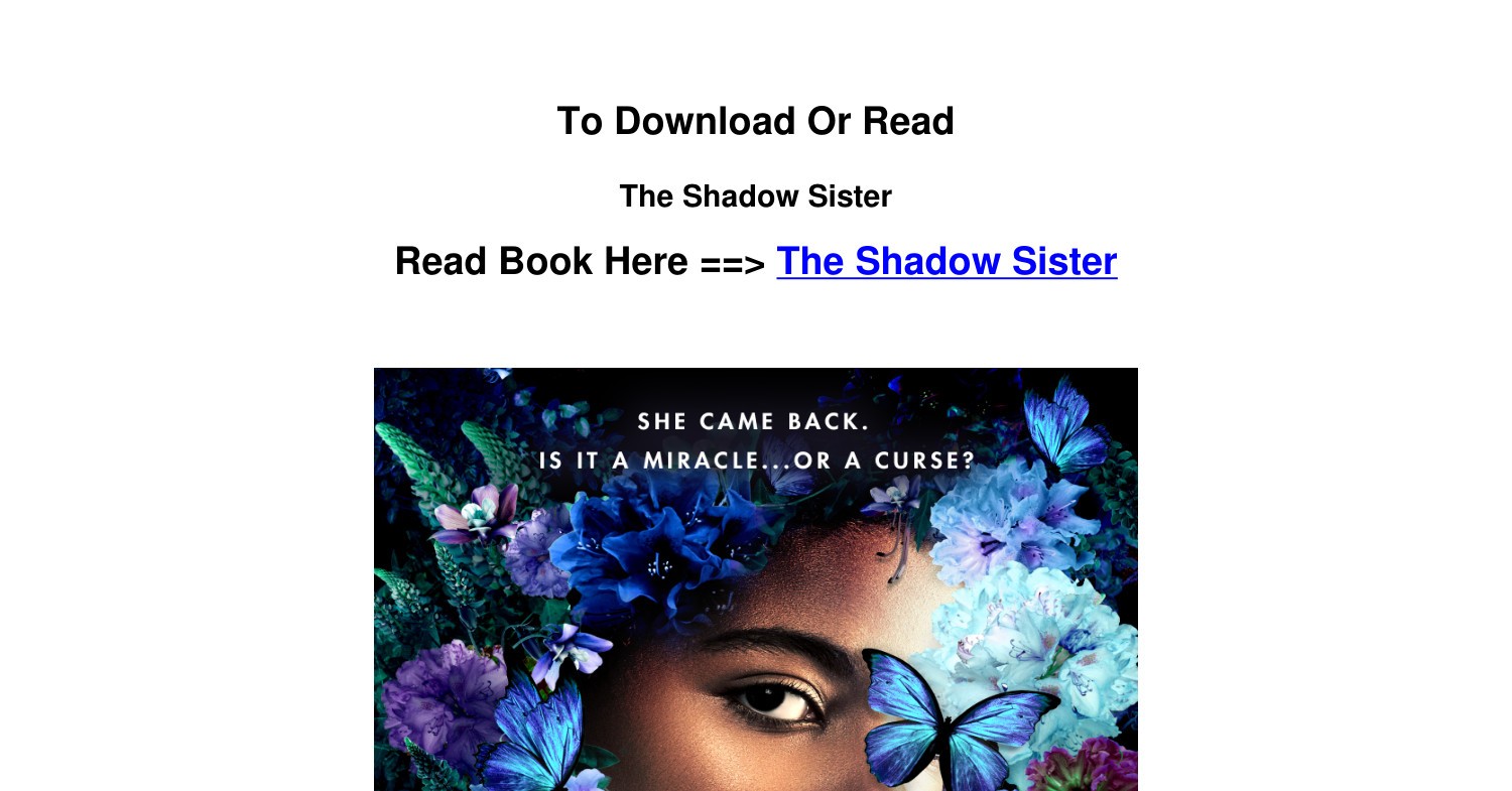 download epub The Shadow Sister BY Lily Meade.pdf | DocDroid