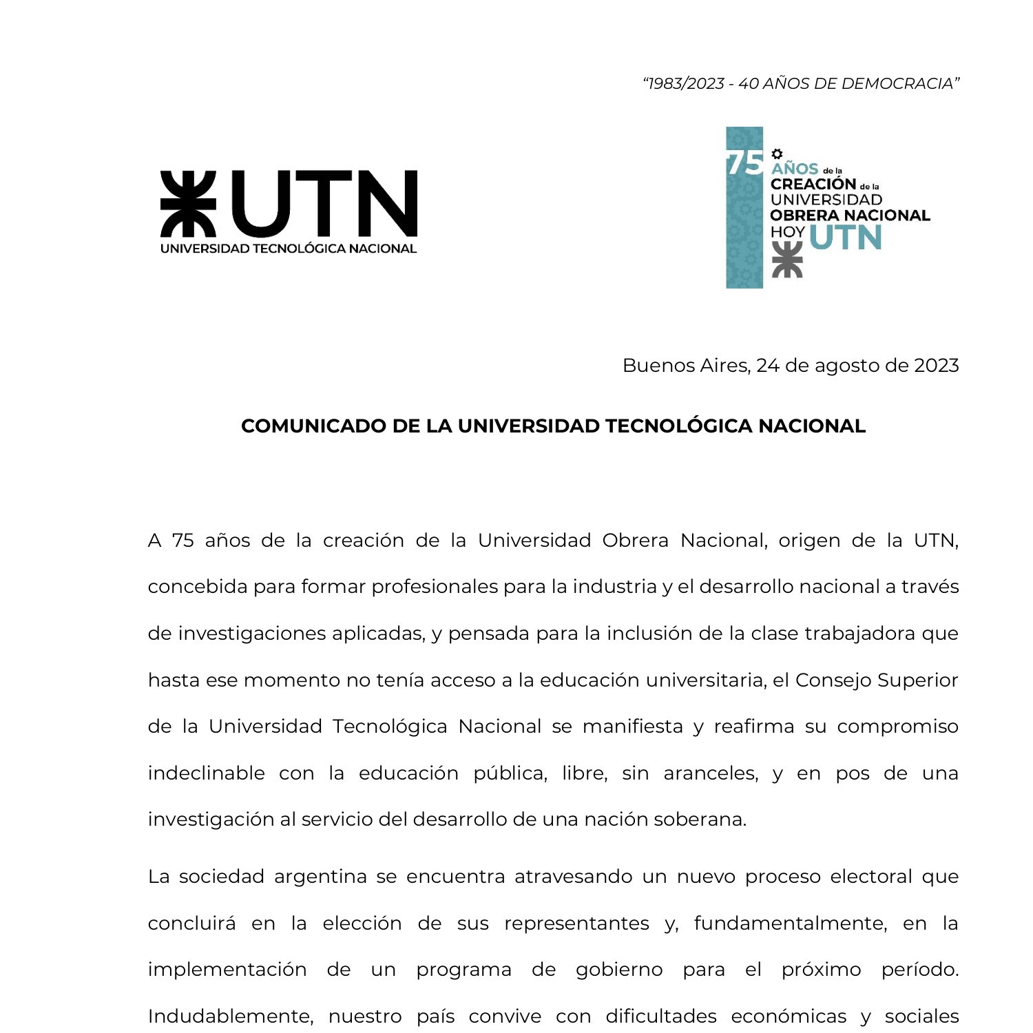 Comunicado Nº 1-2023 CS.pdf | DocDroid