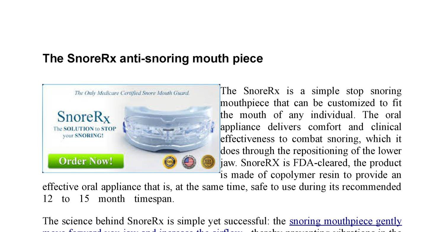 SnoreRx_snoring_mouthpiece.pdf | DocDroid